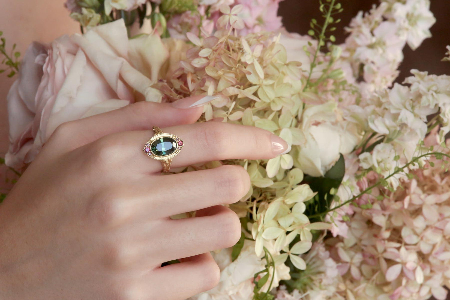 Larkspur One-of-a-Kind Green Sapphire Engagement Ring – Claire ...
