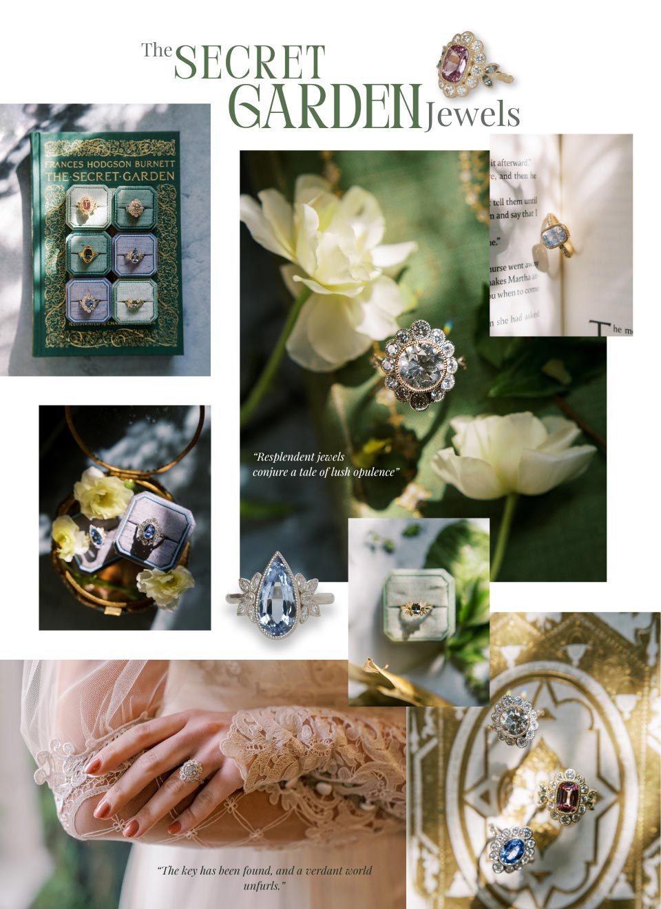The Secret Garden Bridal Collection by Designer Claire Pettibone ...