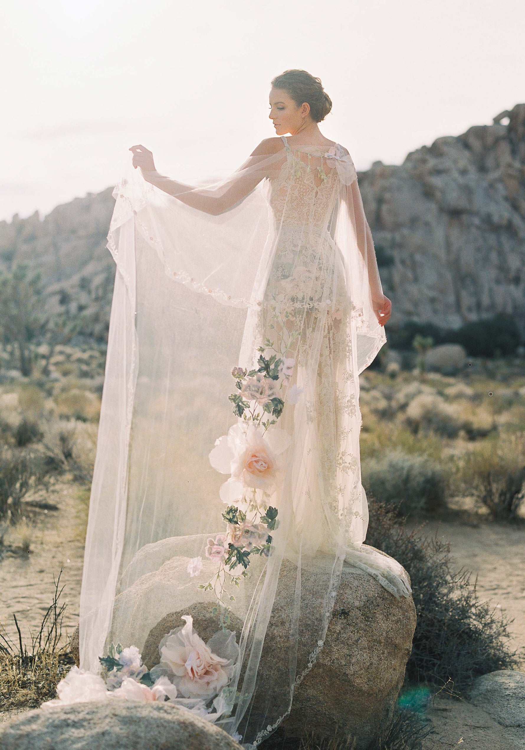 Enchanted Rose Bridal Cape by Claire Pettibone – Claire Pettibone ...